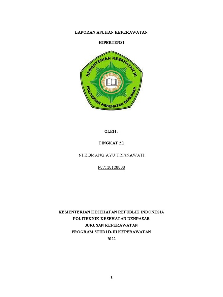 Askep Hipertensi Mang Ayu Final | PDF | Pengembangan Diri | Kesehatan Holistik