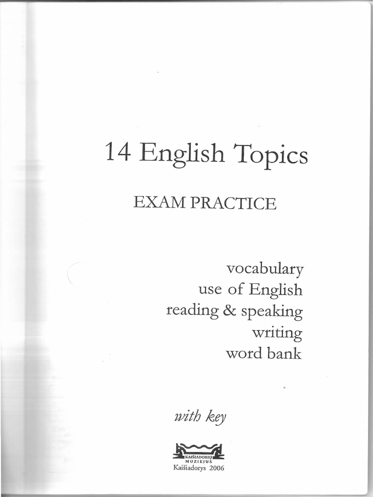 14 English Topics | PDF