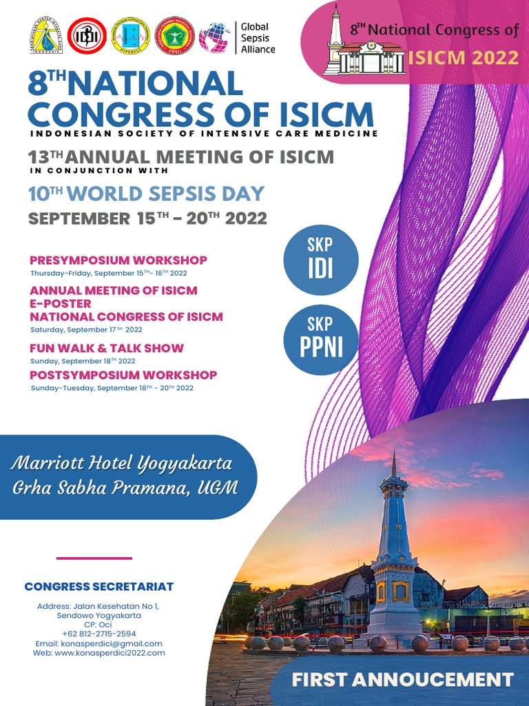 1st Annoucement KONAS PERDICI 2022 YOGYAKARTA | PDF | Intensive Care ...