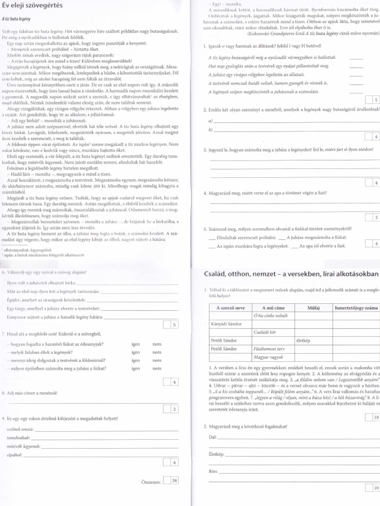 Irodalom 5.osztály | PDF