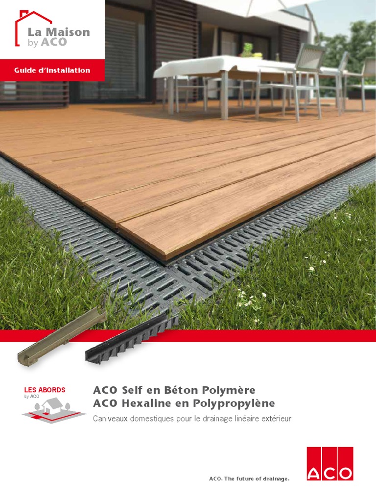 Guide d'installation des caniveaux ACO | PDF