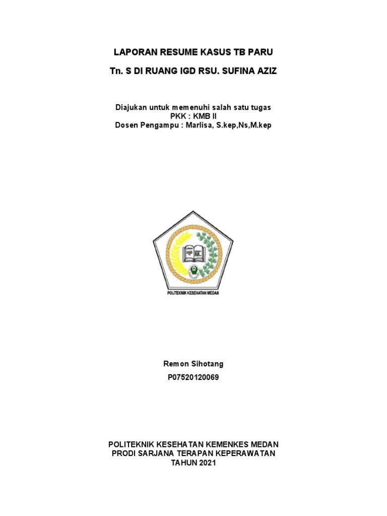 Laporan Resume Kasus TB Paru | PDF