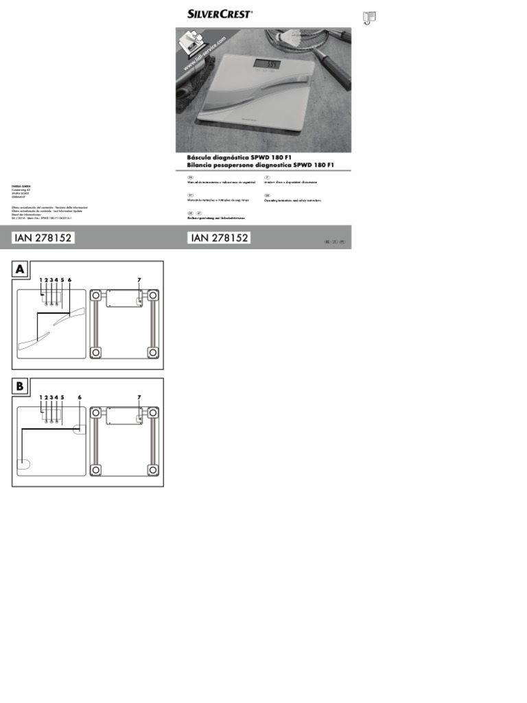 SilverCrest SPWD 180 F1 Scale | PDF
