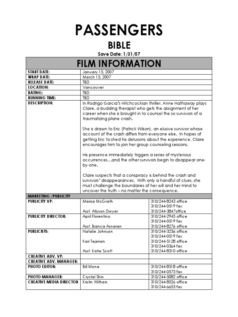 Passengers Bible | PDF