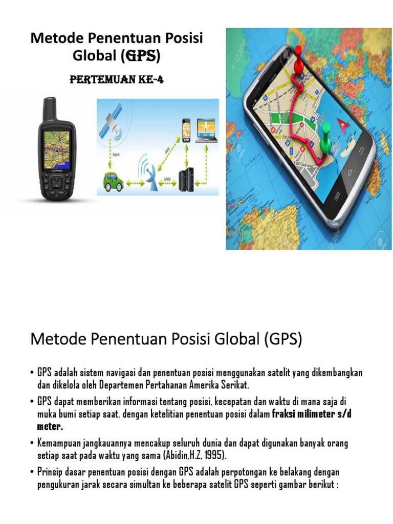 Metode Penentuan Posisi Global (GPS) - Pertemuan 4 | PDF | Teknologi ...