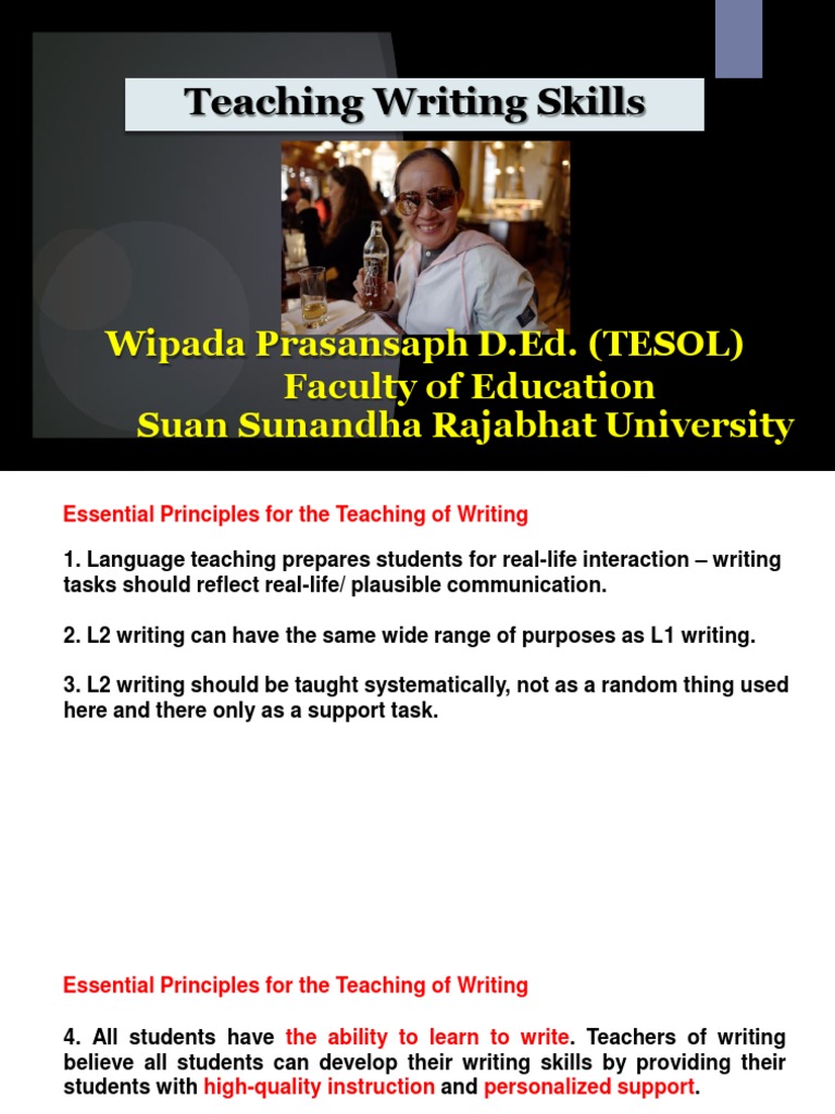 Teaching Writing | PDF | Teaching Method | Educational Assessment