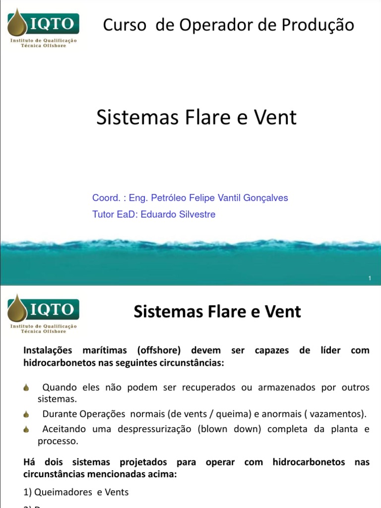 Sistema de Flare e Vent | PDF | Pressão | Umidade