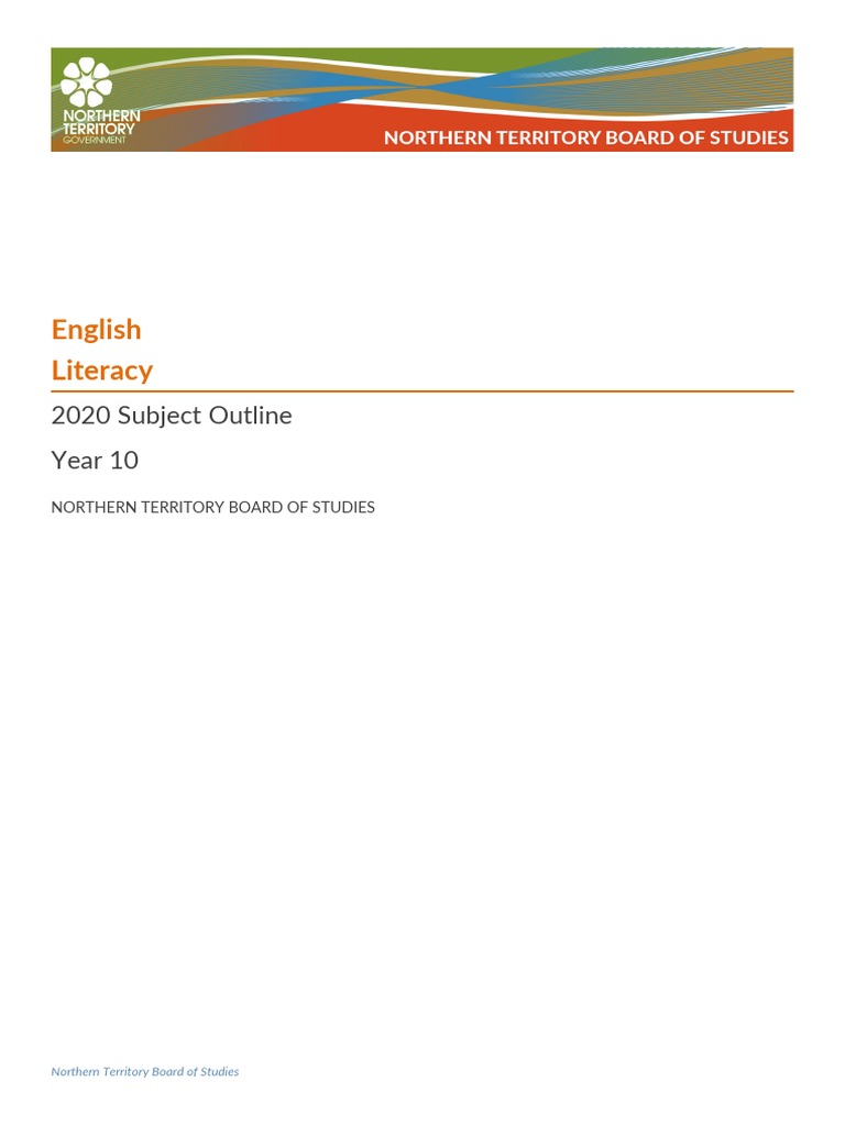 English Literacy Year 10 SO 2018 BOS | PDF | Literacy | Reading ...