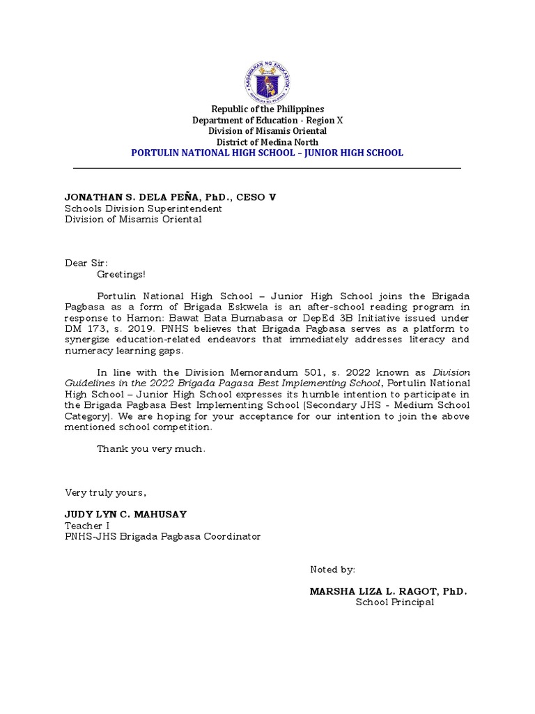 Letter of Intent | PDF