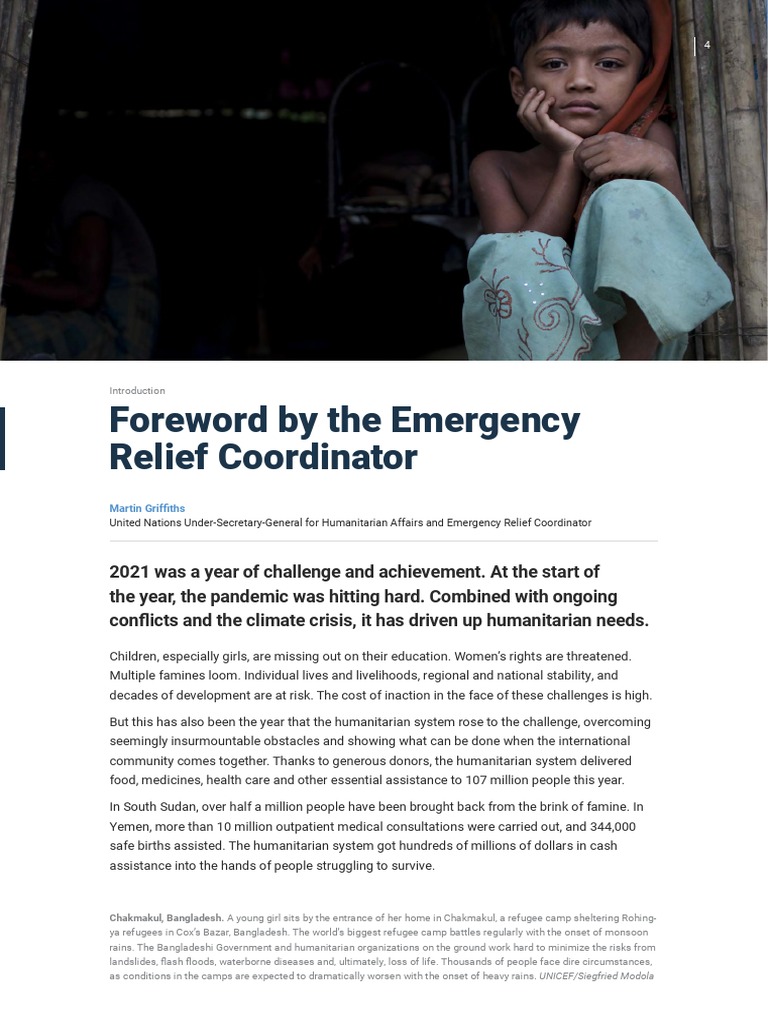 Global Humanitarian Overview 2022 (Introduction) | PDF | Humanitarian ...