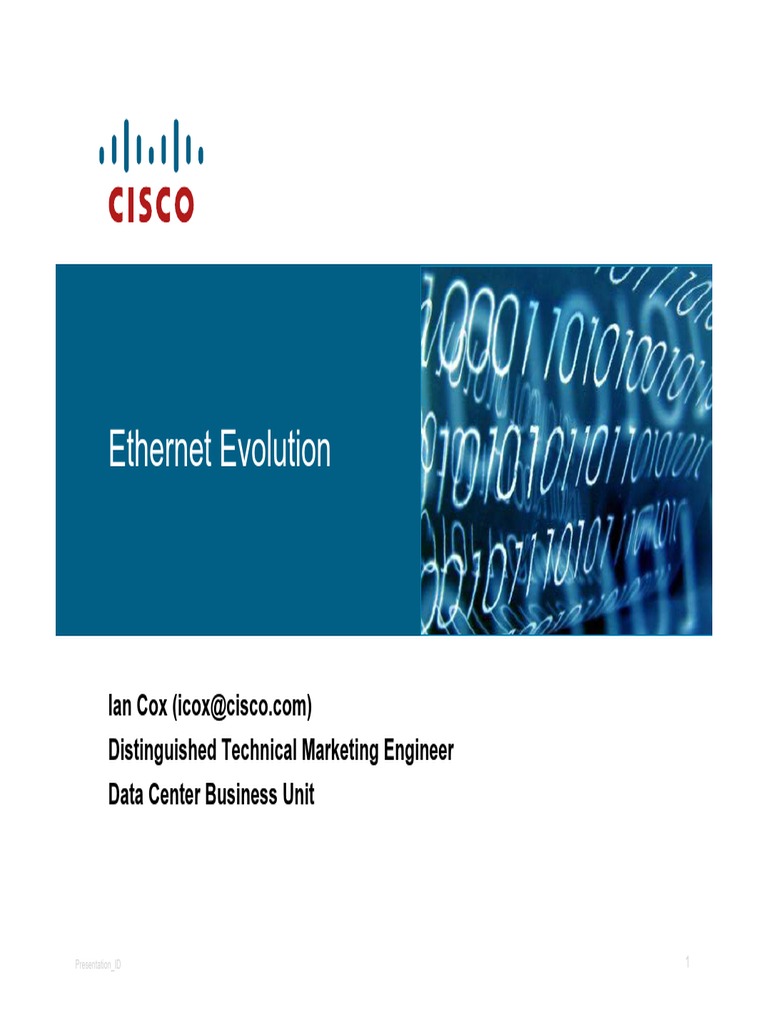 Cisco - Ethernet Evolution GPF3.0 | PDF | Networks | Computer Network