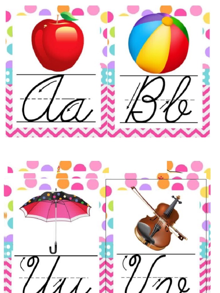 Cursive Writing Flashcards | PDF