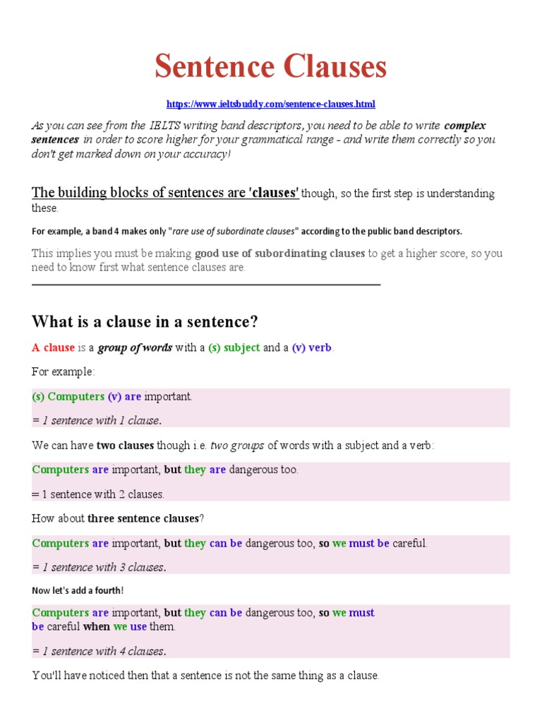 Sentence Structure | PDF