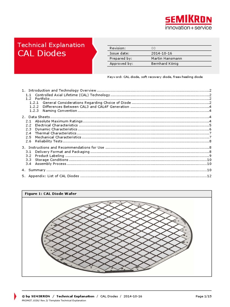 SEMIKRON Technical Explanation CAL Diodes | PDF | Diode | Computer ...