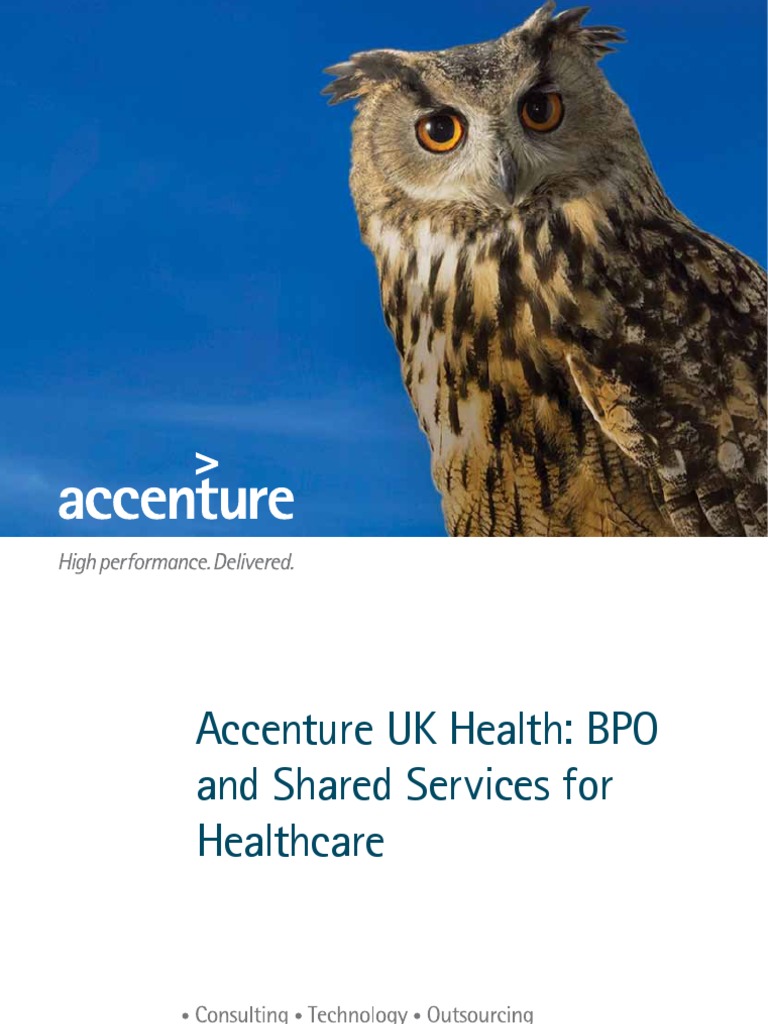 Accenture UK Health BPO and Shared Services For Healthcare | PDF ...