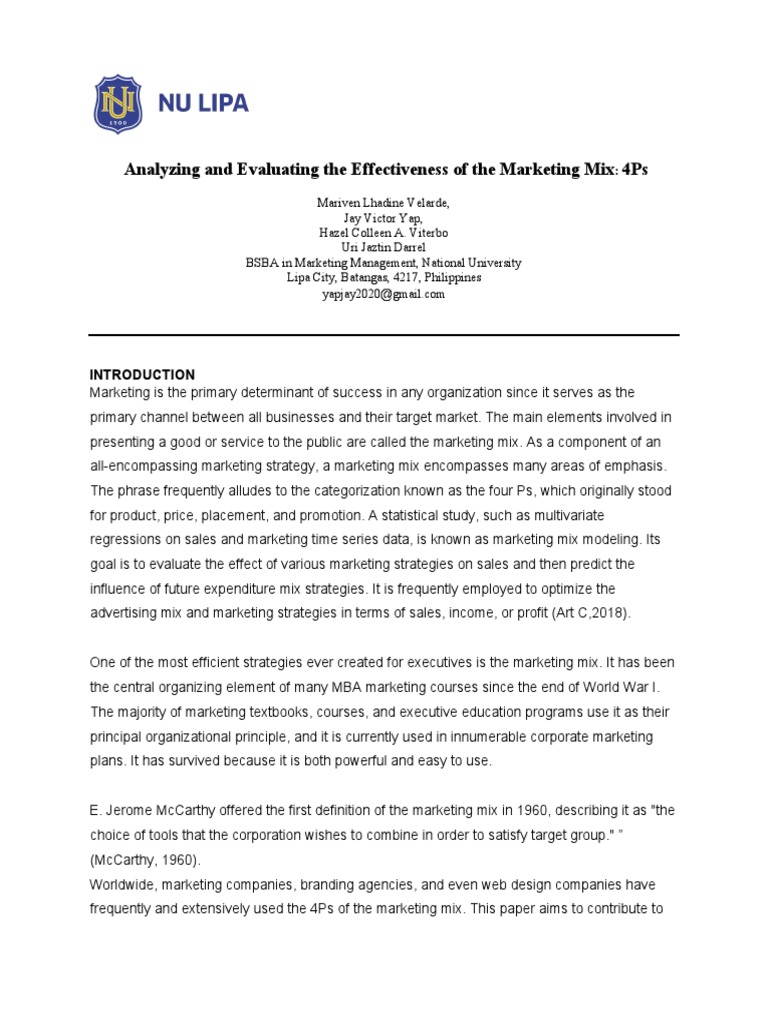 Research Proposal (IMRaD) | PDF