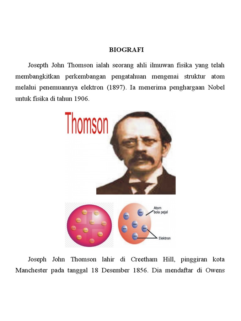 J J Thomson | PDF
