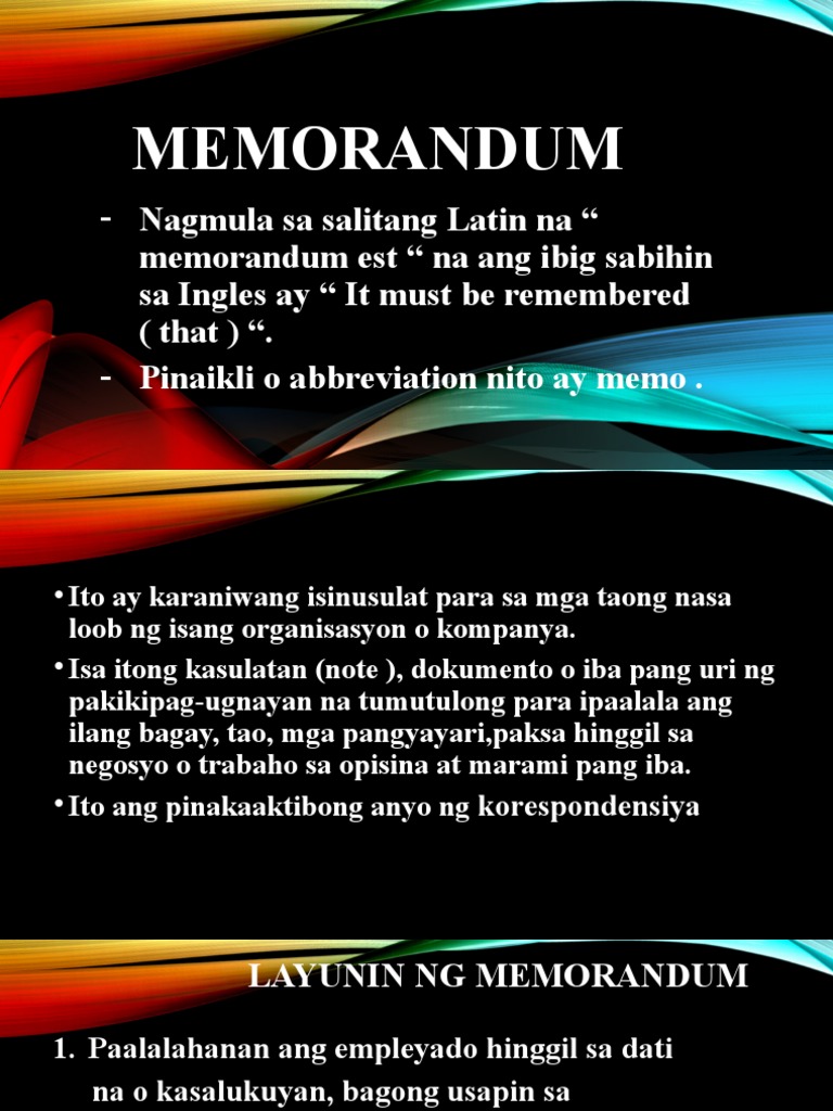 Memorandum Powerpoint | PDF