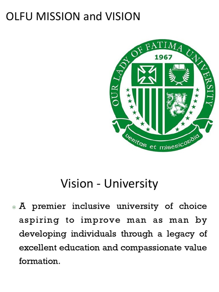 OLFU Mission and Vision | PDF | Bachelor's Degree