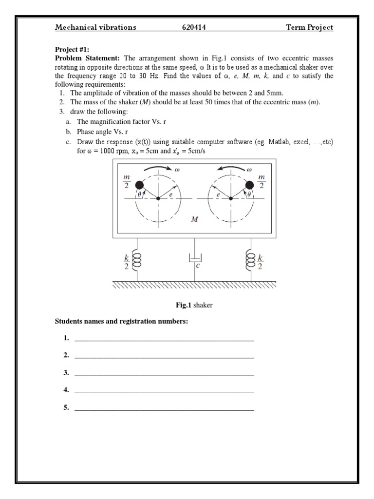 Vibration Project List - 2 | PDF