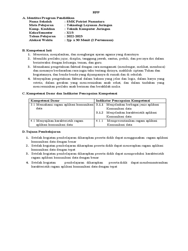 Rencana Aksi 1 PPG Dewolumut | PDF | Karier & Perkembangan
