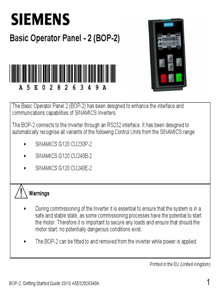 BOP-2 Getting Started Guide | PDF | Icon (Computing) | Menu (Computing)