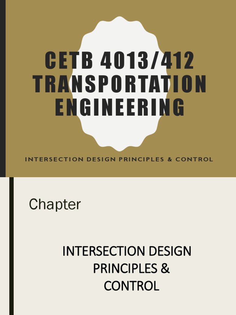 CETB 4013 - Intersection Design Control 6 | PDF | Computers