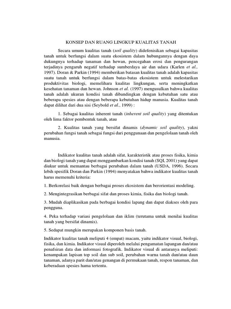Kualitas Tanah - Muhammad Rizal - 17101513310008 | PDF