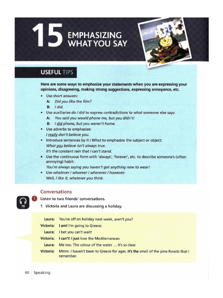 Lesson 13 - Emphasizing What You Say | PDF