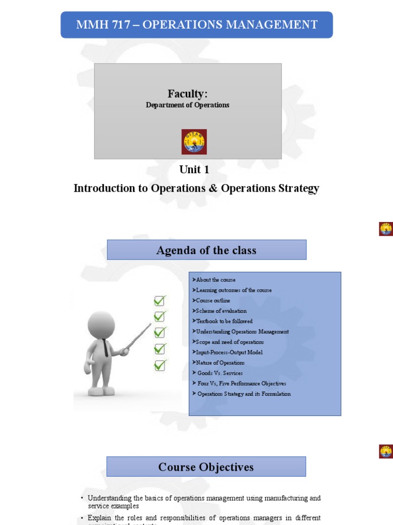Om Unit I | PDF | Strategic Management | Operations Management