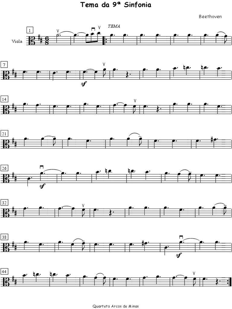 9 Sinfonia Viola | PDF