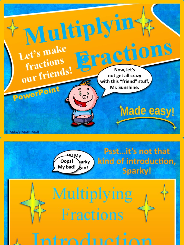 Multiplying Fractions Powerpoint | PDF | Division (Mathematics) | Encodings