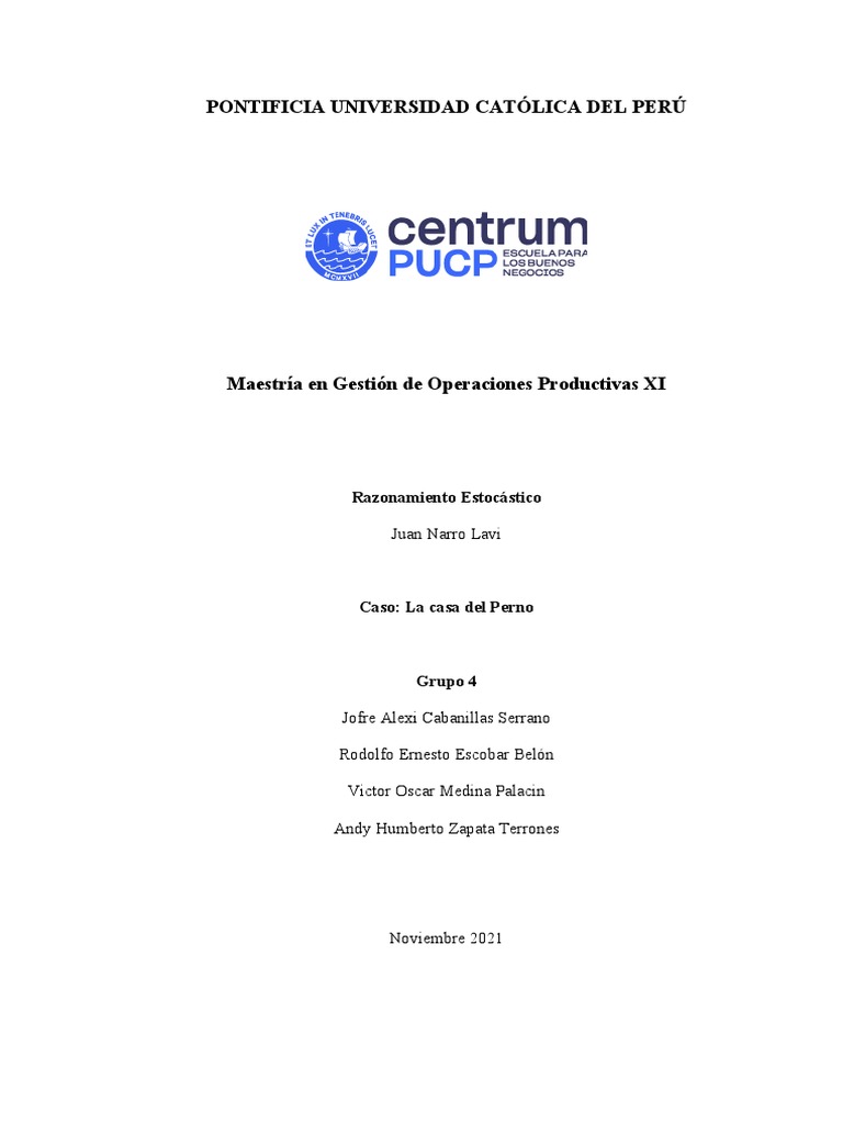 TAF La Casa Del Perno - Grupo 4 | PDF