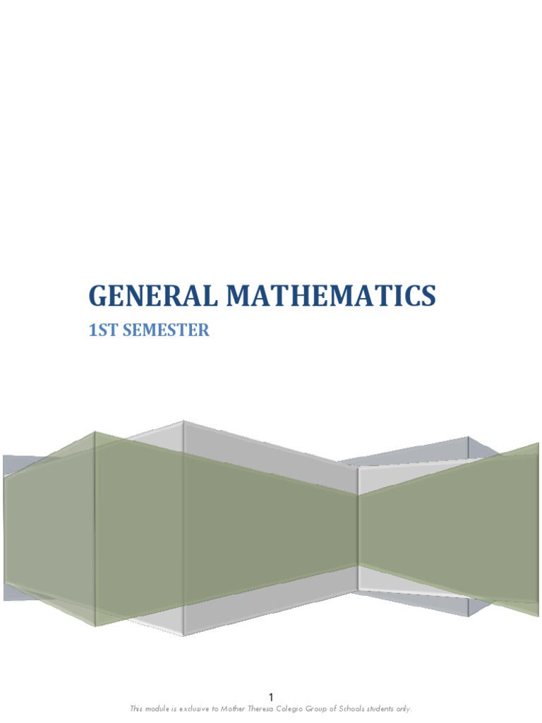 General Mathematics | PDF