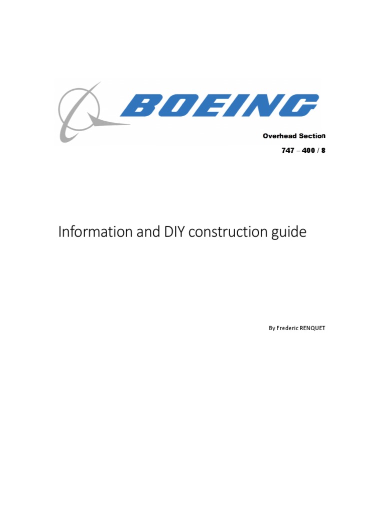 747 Overhead Panel Construction Guide | PDF | Compass | Screw