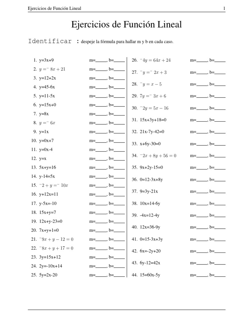 Func Lineal Ejercicios CMC | PDF | Ajedrez