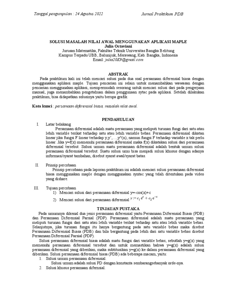 Laporan Prak - PDB 1 Asli | PDF
