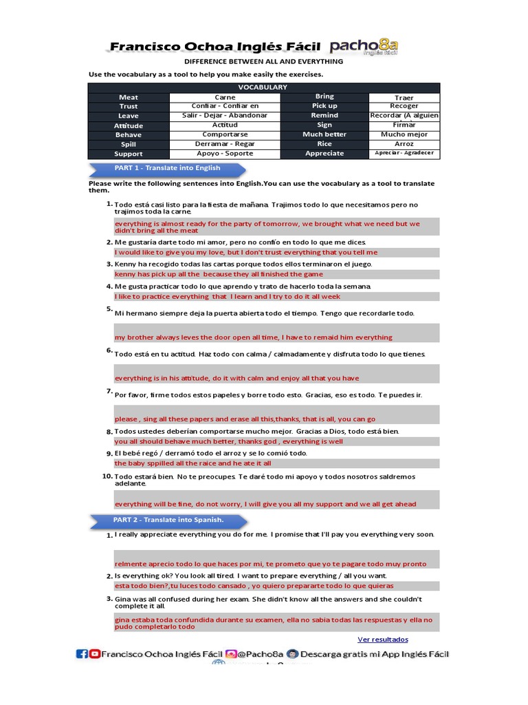 All VS Everything - Diferencias | PDF