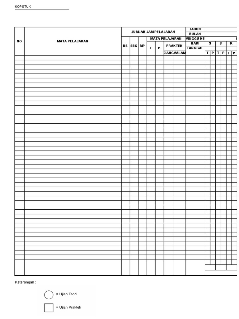 Format Kaldik - RPT | PDF