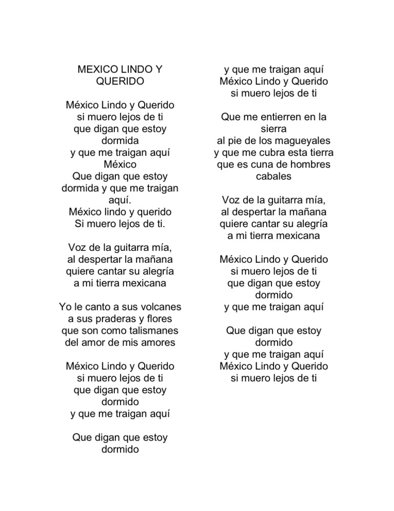 Mexico Lindo y Querido | PDF