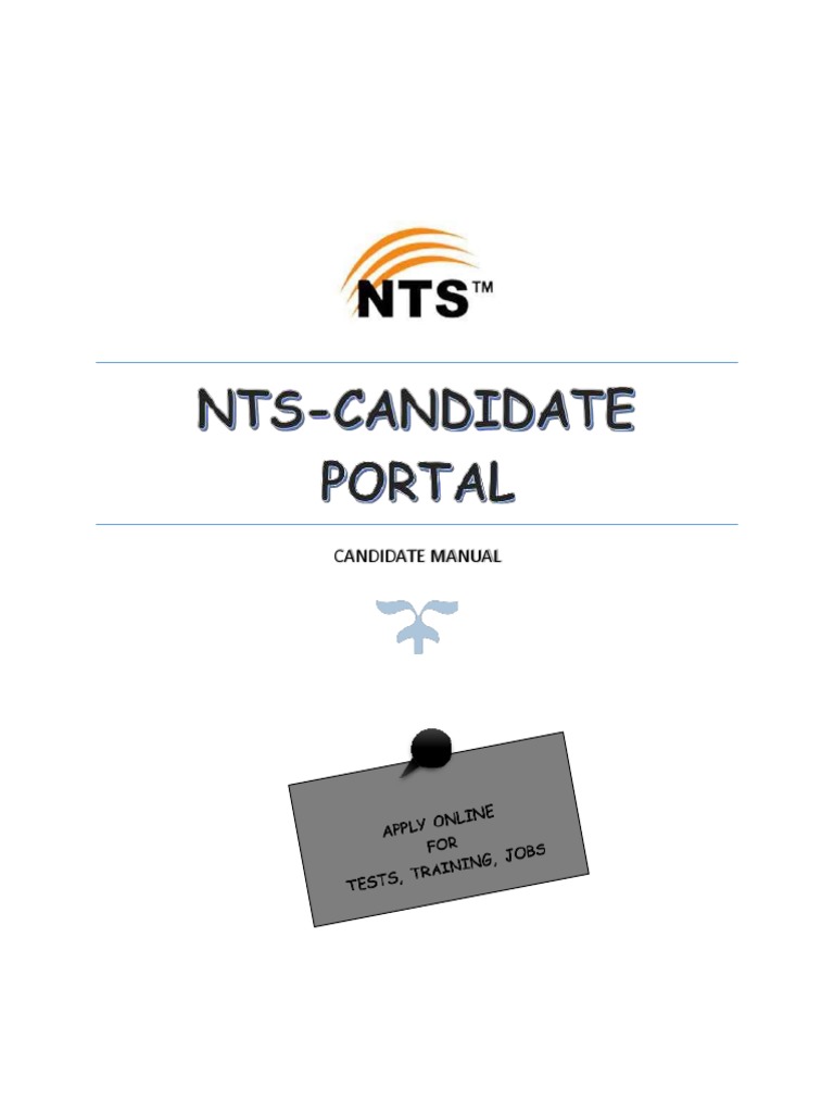 NTS Candidate Portal Application Guide | PDF