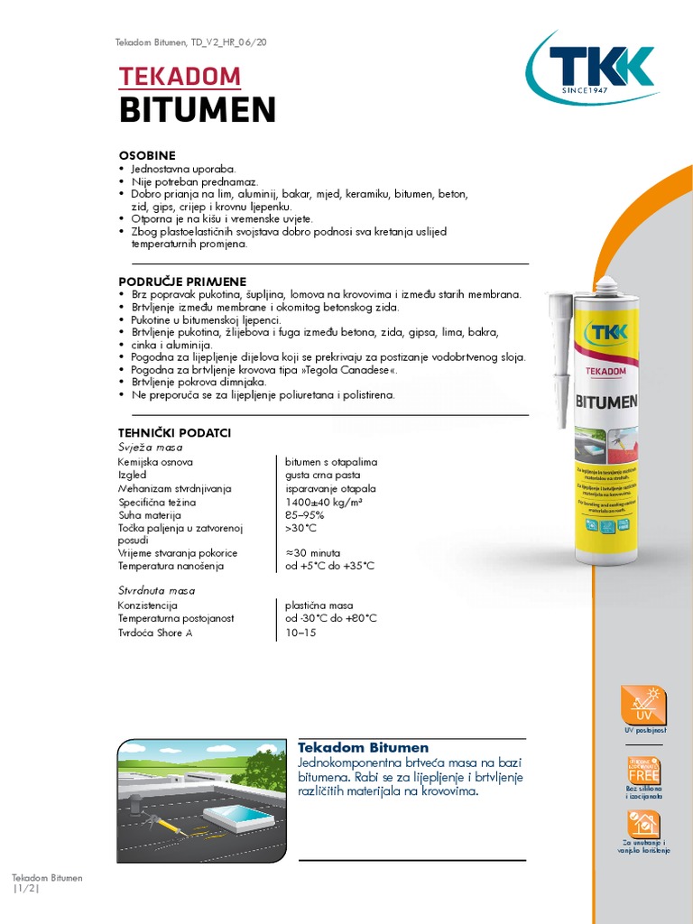 Tekadom Bitumen TD V2 HR 06 20 | PDF