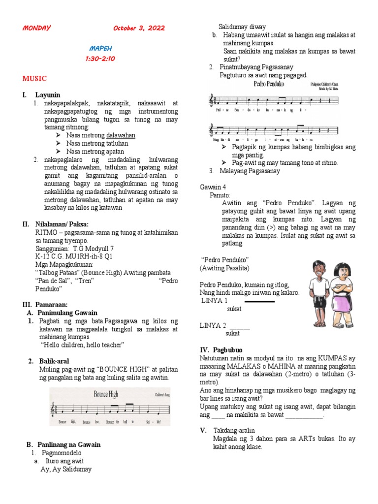 LP Q1 Week6 2022 - Mapeh | PDF
