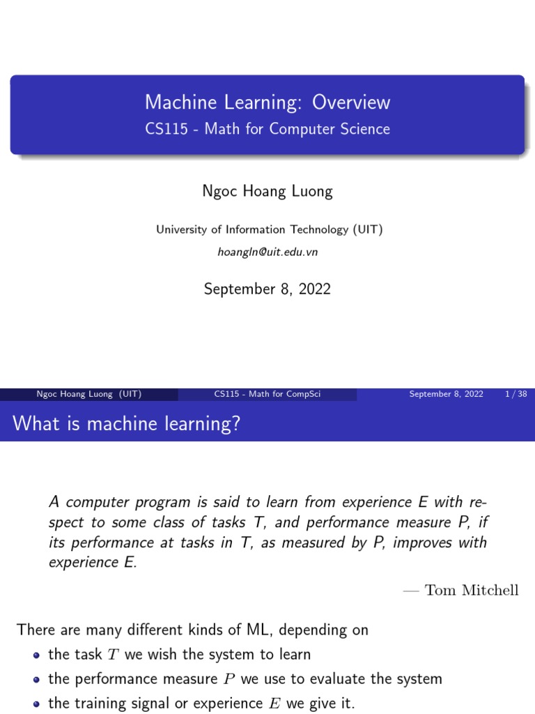 CS115 01 | PDF | Machine Learning | Errors And Residuals