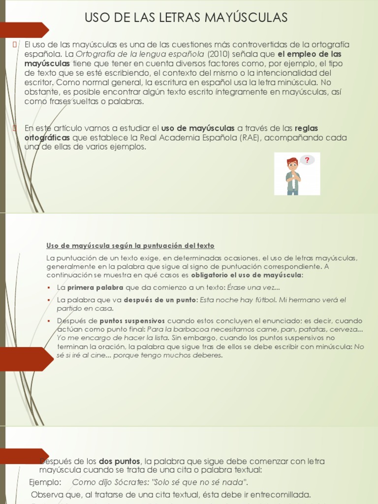 Uso de Las Letras Mayúsculas Ter 2 | PDF