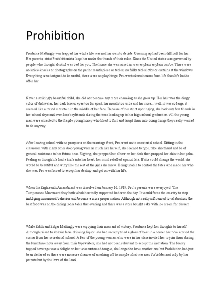 Prohibition | PDF
