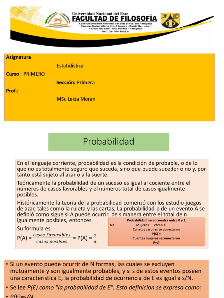 Probabilidad | PDF | Probabilidad | Science