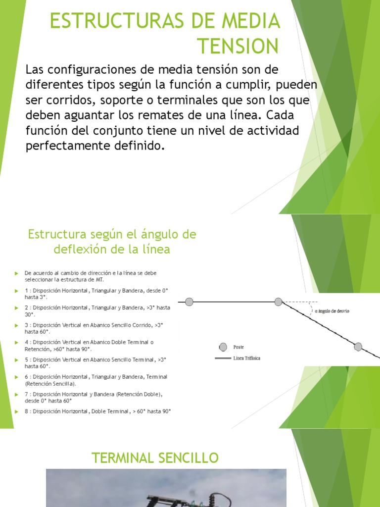 Estructuras de Media Tension | PDF | Transformador | Ingenieria Eléctrica