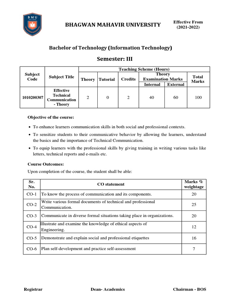 Effective Technical Communication - Theory | PDF | Communication ...