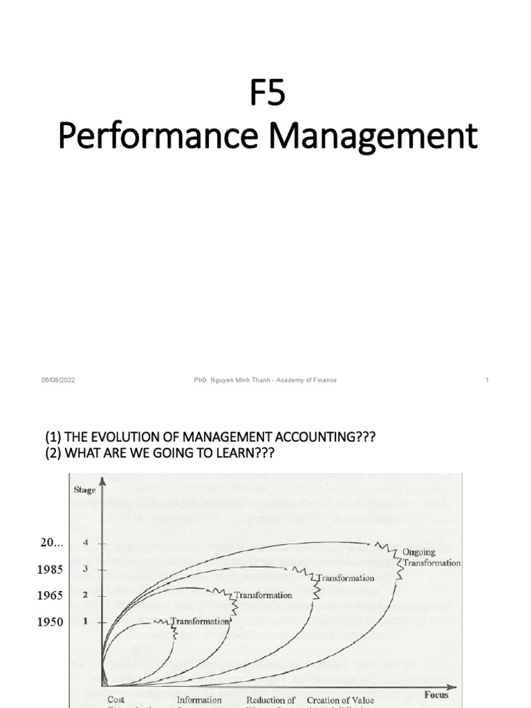 ACCA F5 Slides | PDF | Cost Of Goods Sold | Inventory